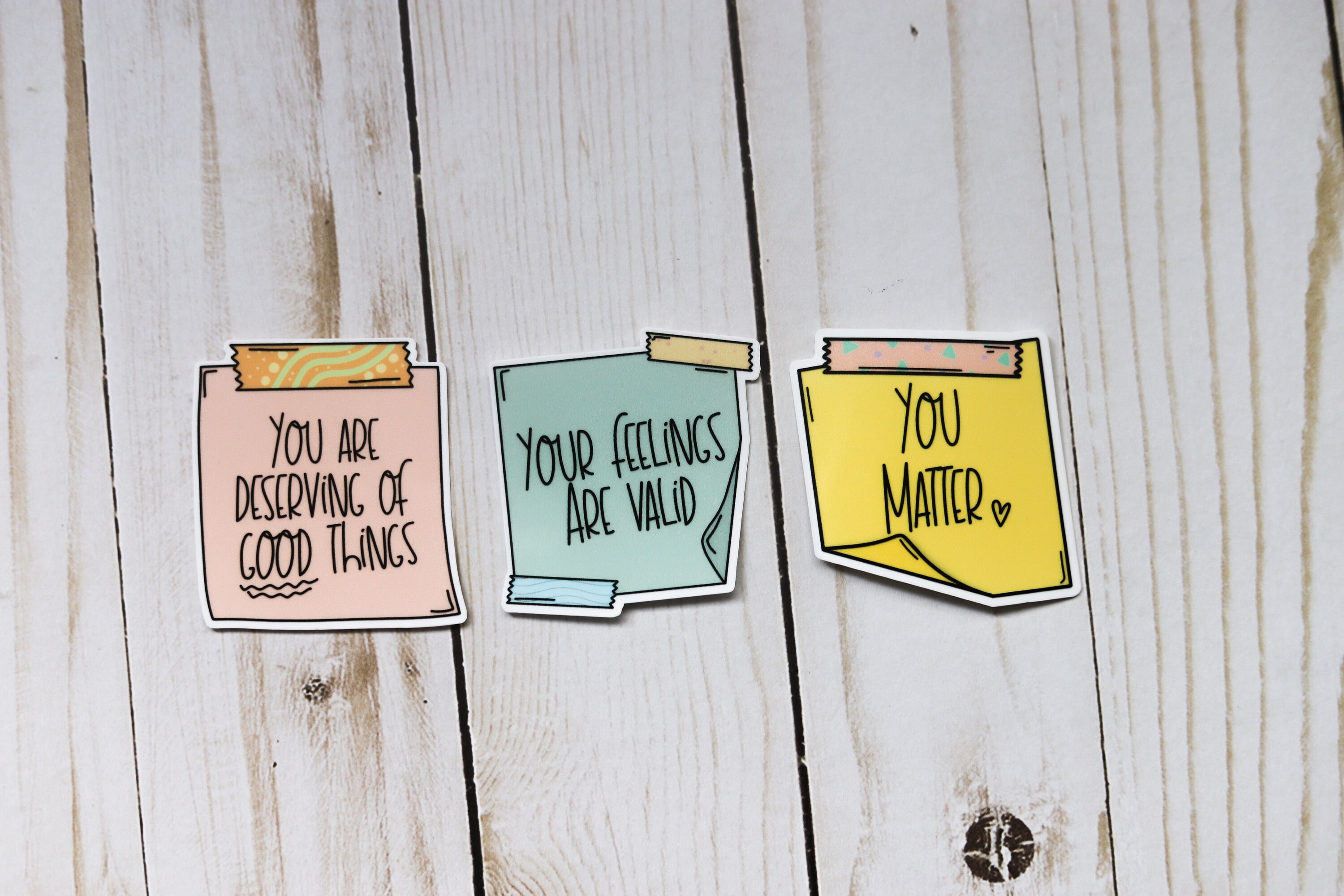 Your Feelings Are Valid Sticky Note Sticker Affirmation | Etsy