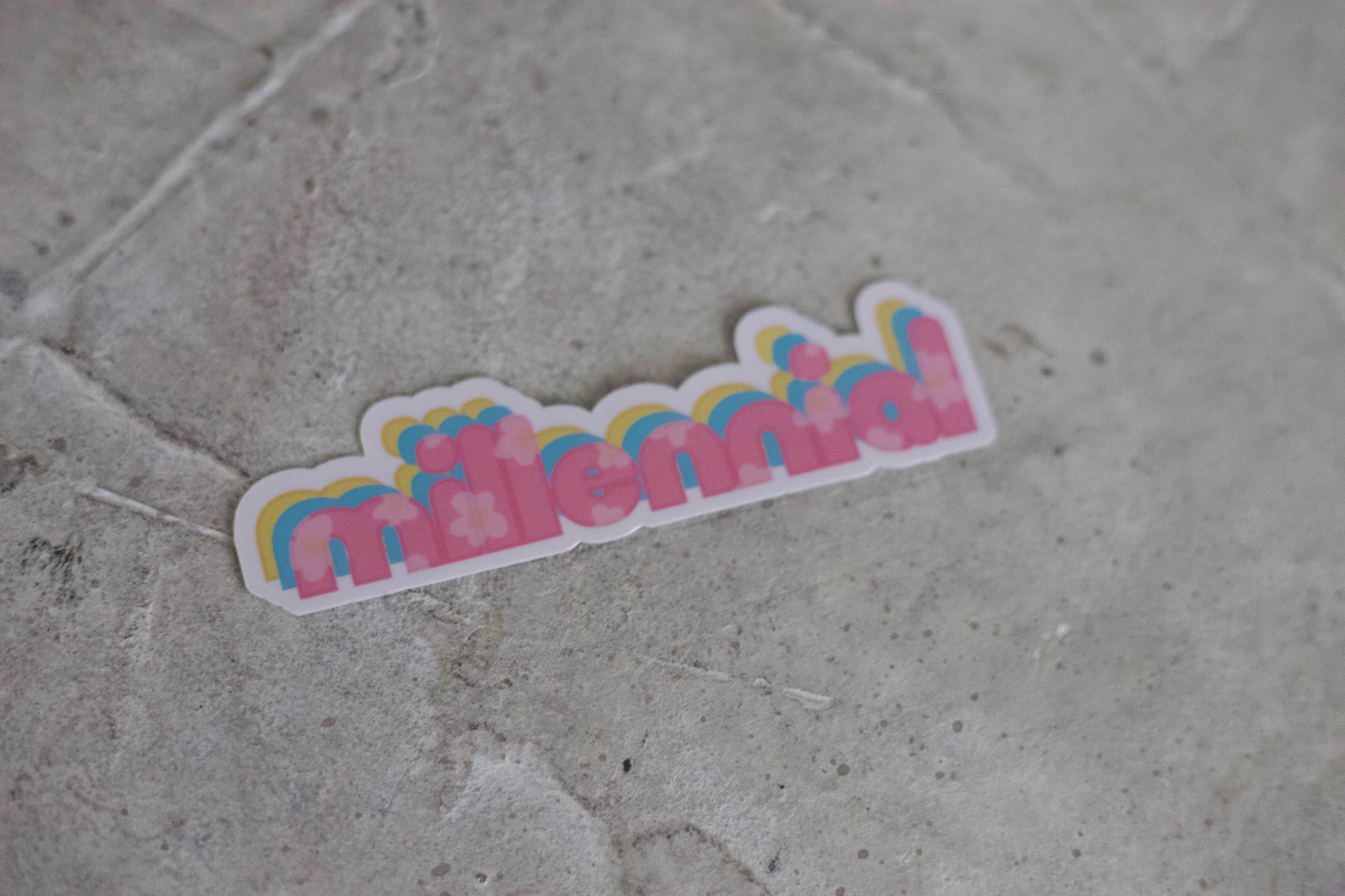 Millennial Throwback Sticker - Etsy