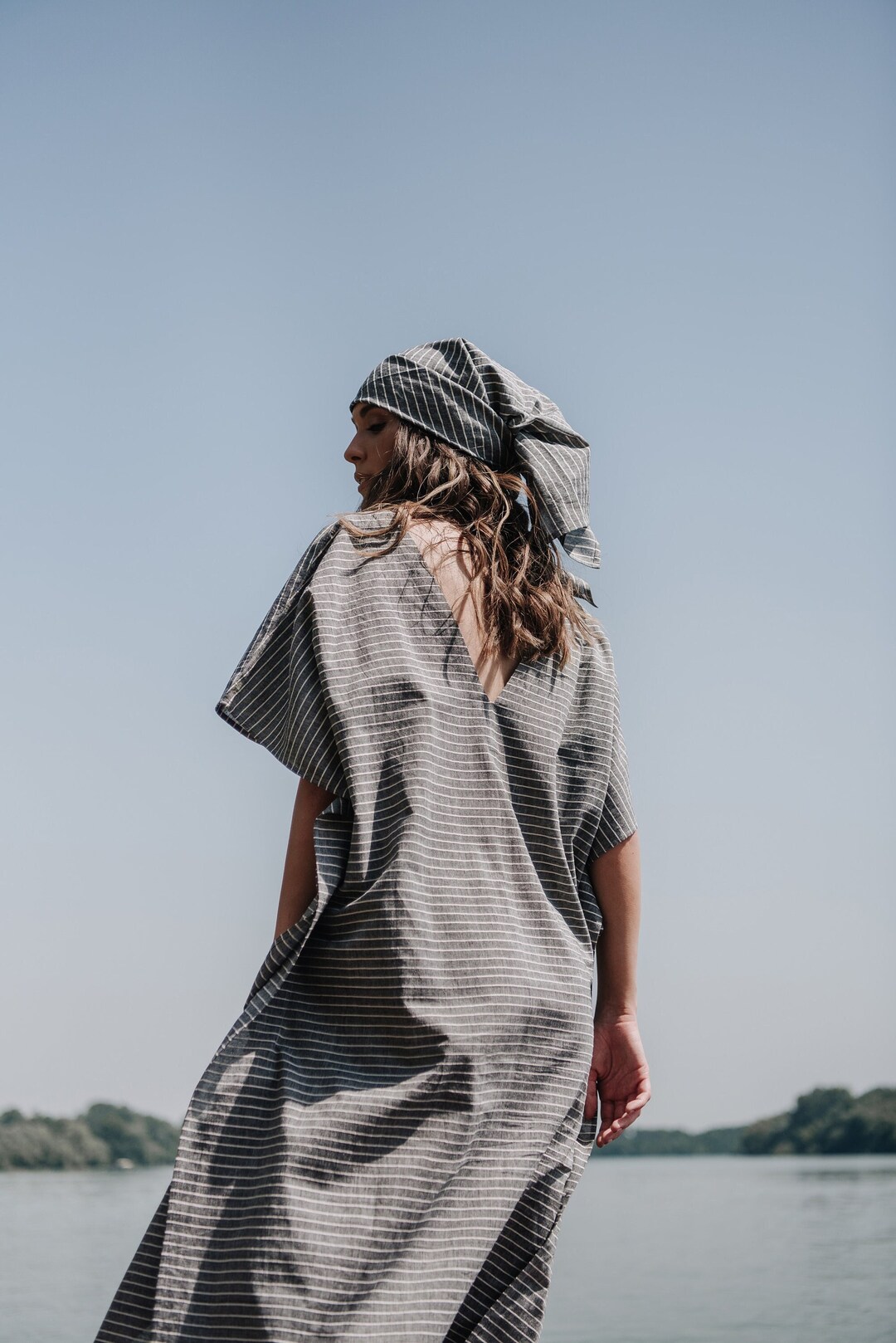 Long Tunic Dress, Thobe, Indian Caftan, Handwoven Cotton Kaftan - Etsy