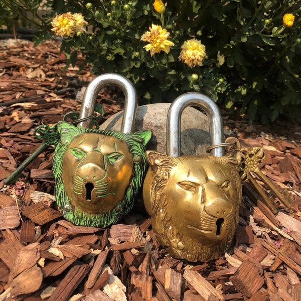 Lion Lock - Etsy