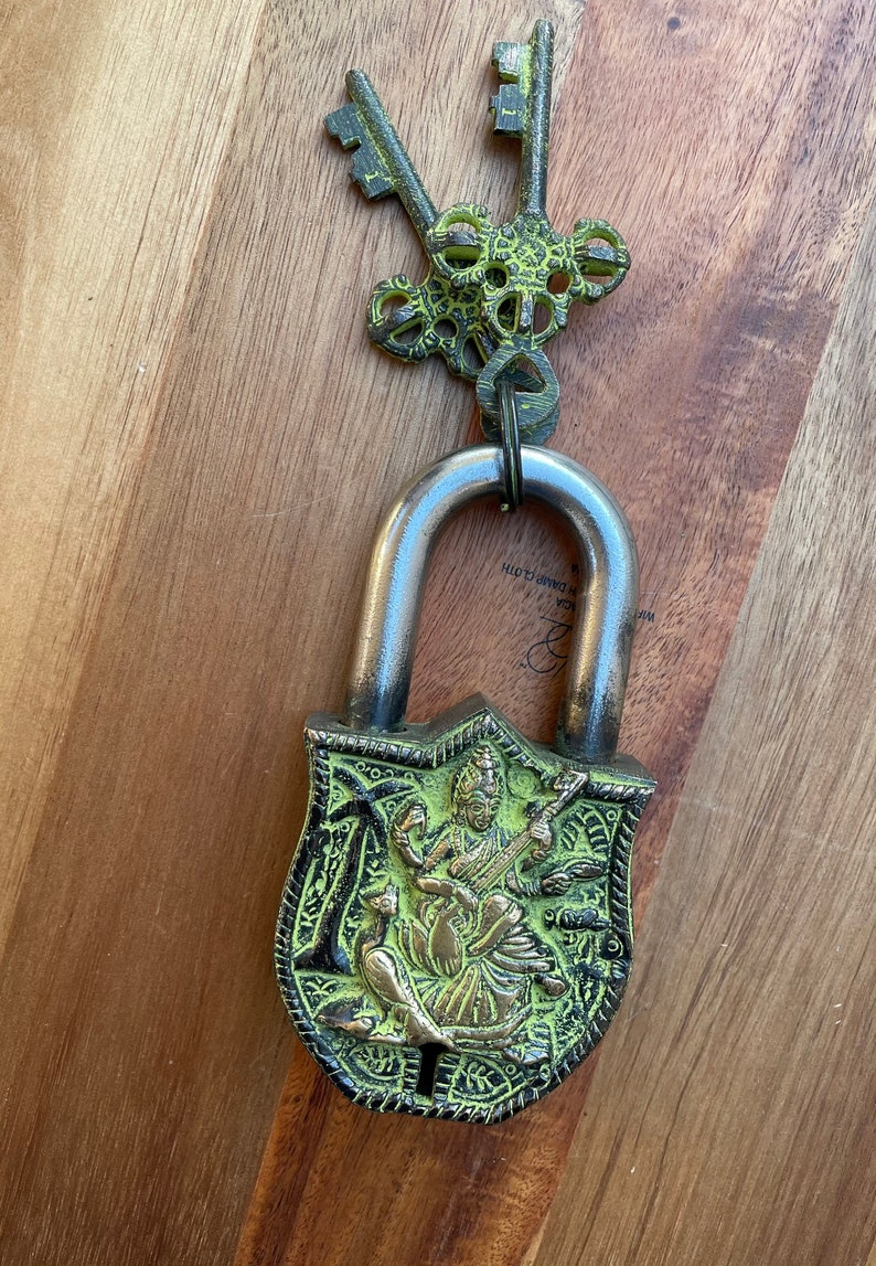 Gorgeous Small Saraswati Antique/vintage Looking Padlock Gate - Etsy