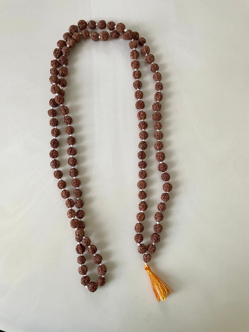 Genuine Rudraksha Mala: 108 Himalayan Prayer Beads for Meditation - Etsy