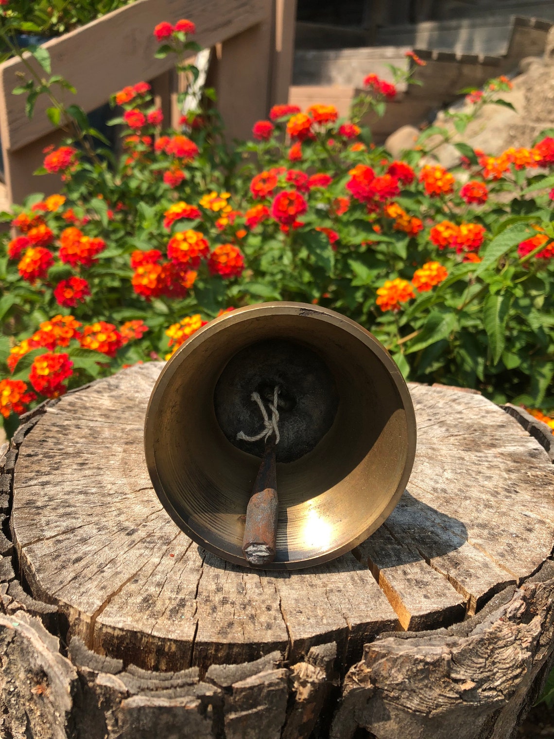 LARGE Buddhist Brass Bell BEAUTIFUL Tone Tibetan Prayer Bell - Etsy UK