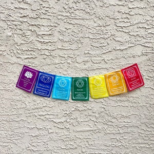 Gorgeous Seven CHAKRA Prayer Flag Tibetan Flags Nepal Prayer Flag Home ...