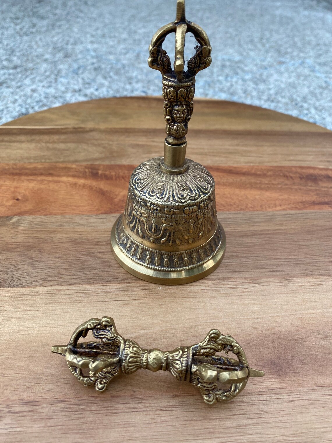 Beautiful Tone Buddhist Brass Bell Medium Tibetan Prayer Bell - Etsy