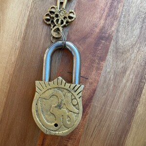 Gorgeous Small Lords Shiva Antique Vintage Looking Padlock Gate Lock ...