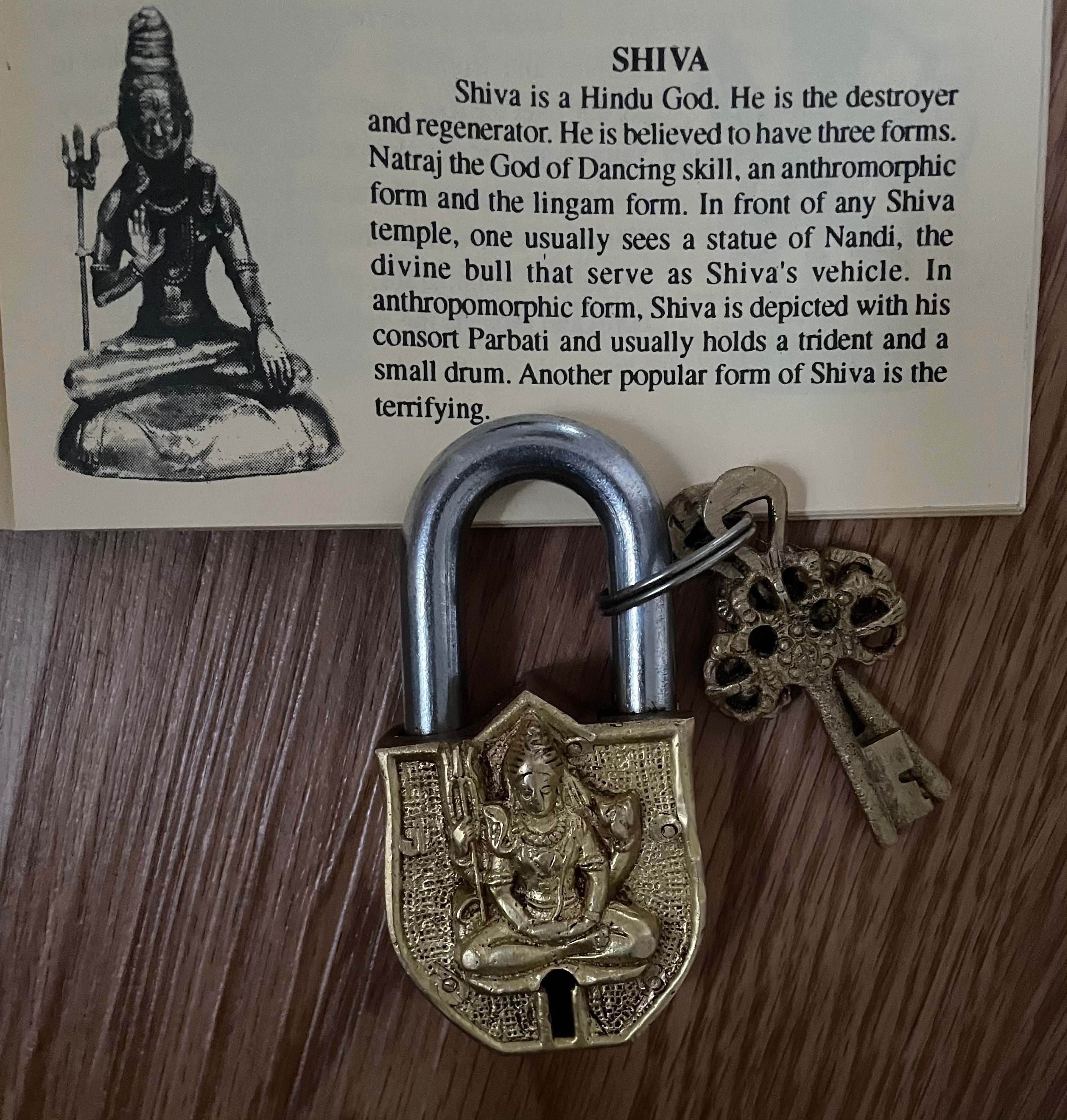 Gorgeous Small Lords Shiva Antique Vintage Looking Padlock | Etsy