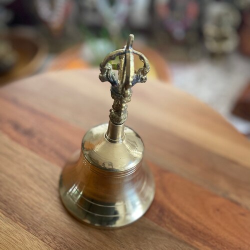 Beautiful Tone Buddhist Brass Bell Medium Tibetan Prayer Bell - Etsy