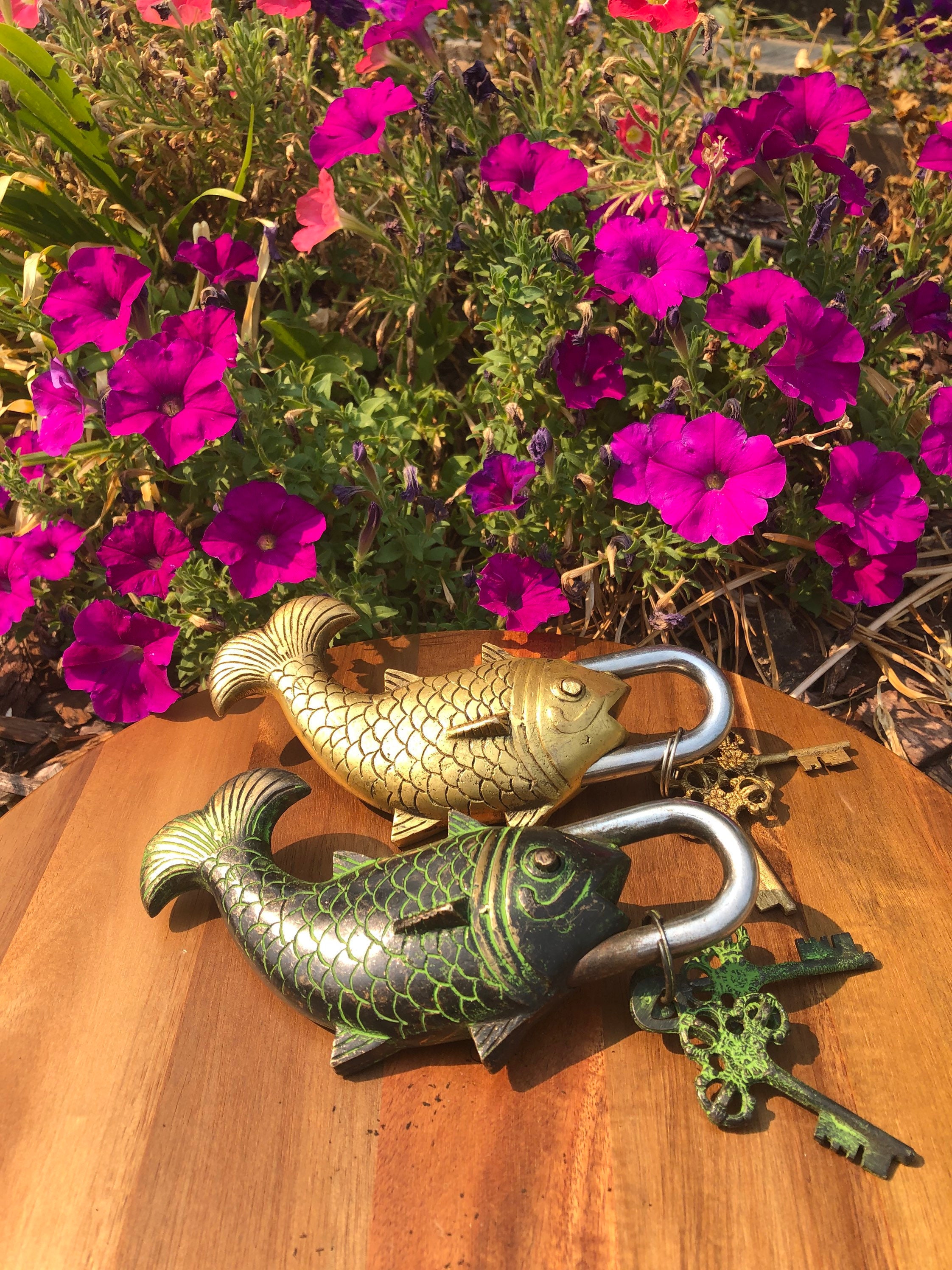 Brass Fish Lock - Etsy