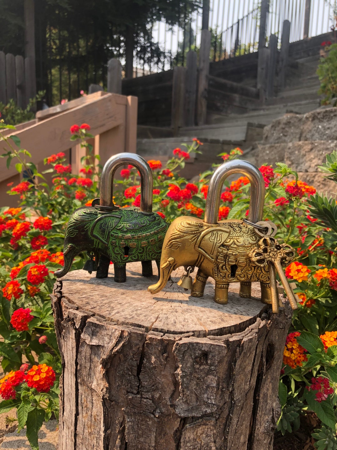 Elephant Brass Padlock Unique Temple Lock Cute Antique Vintage Looking ...