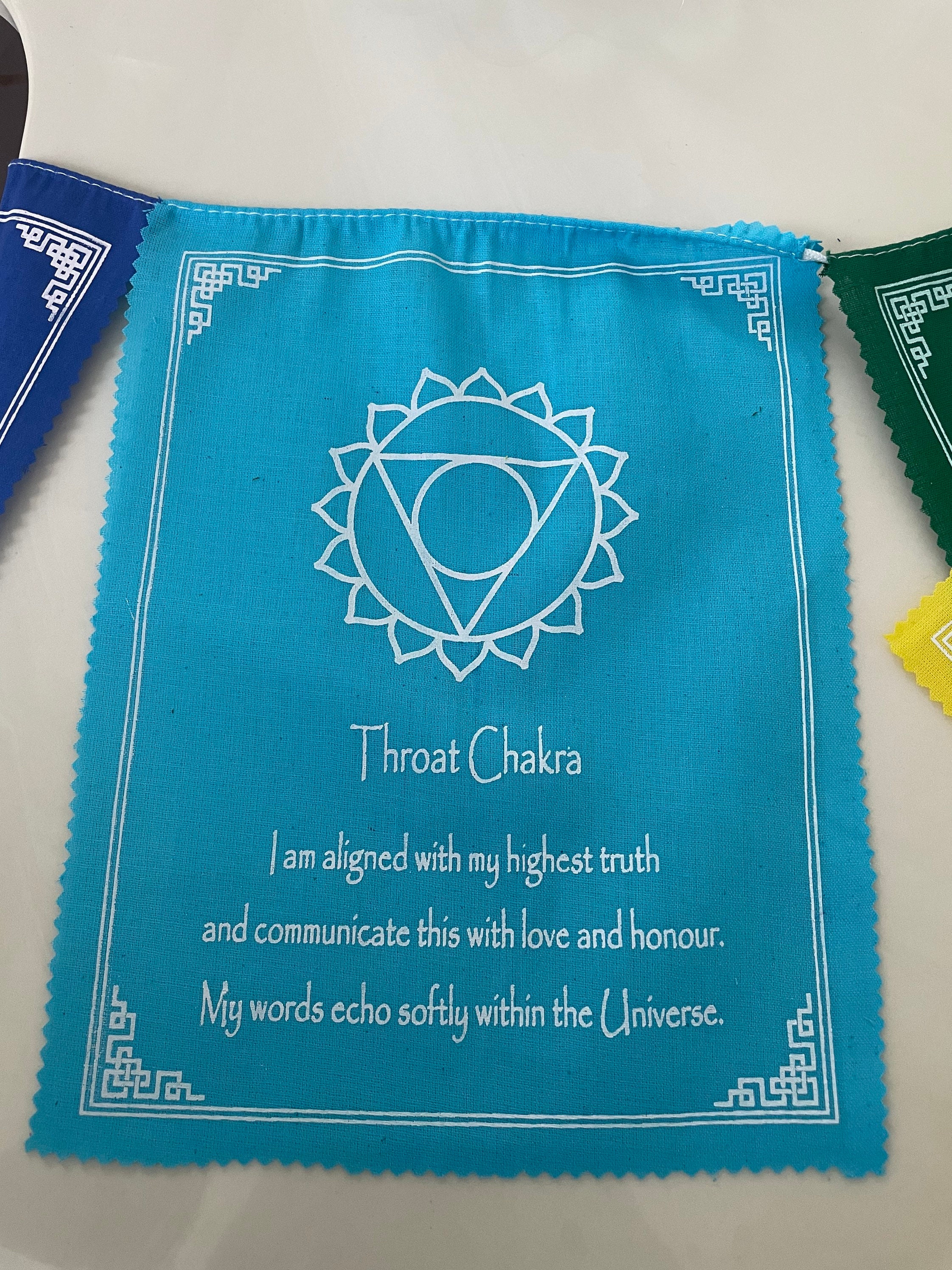 Seven Chakra Prayer Flags: Tibetan Spiritual Decor - Etsy