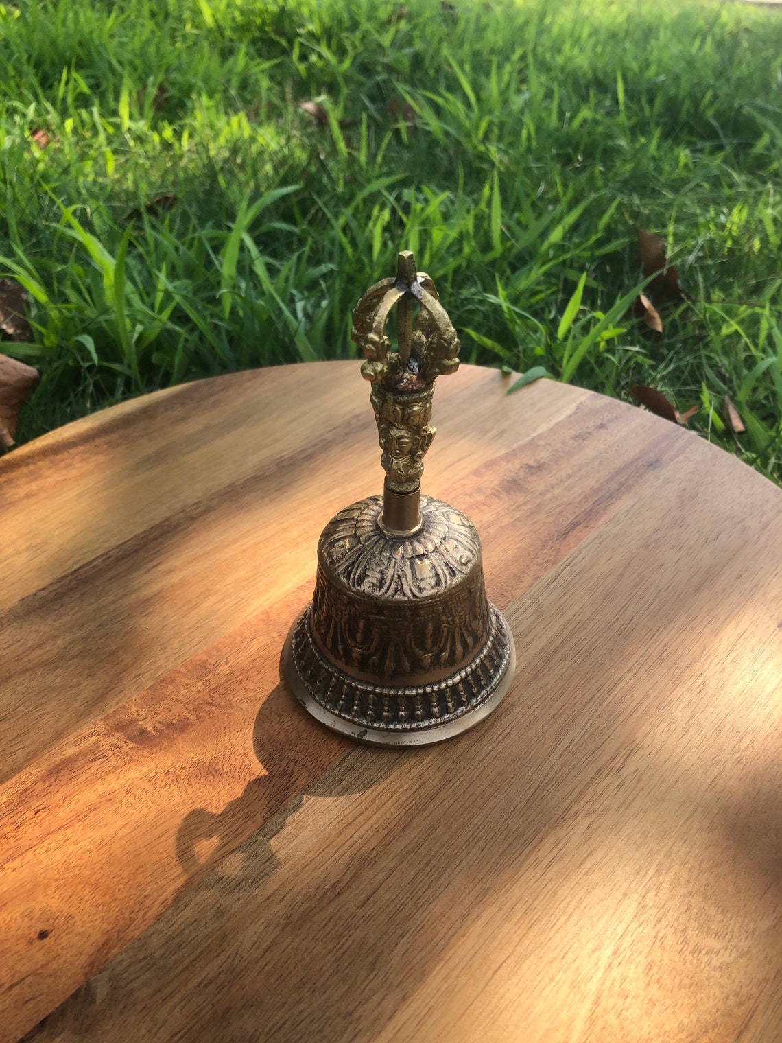 Beautiful Tone Buddhist Brass Bell Medium Tibetan Prayer Bell | Etsy