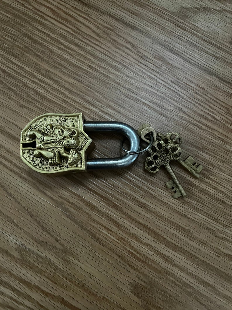 Gorgeous Small Lord Hanuman Antiquevintage Looking Padlock - Etsy