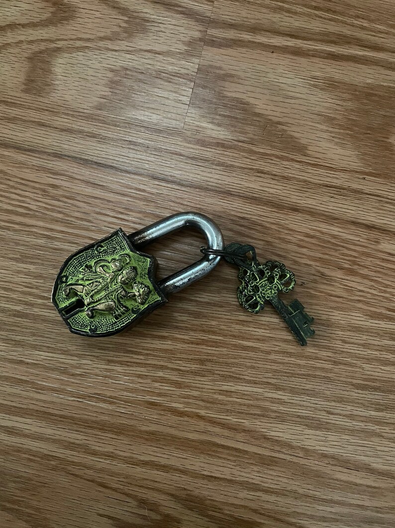 Gorgeous Small Lord Hanuman Antiquevintage Looking Padlock - Etsy