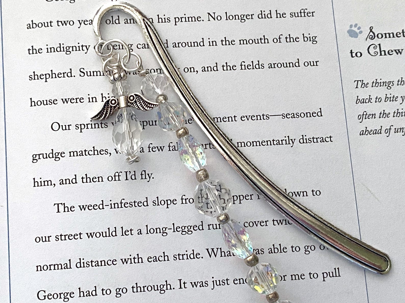 Angel Book Hook ~ Angel and Crystal Beaded Bookmark ~ Beads and Angel ...