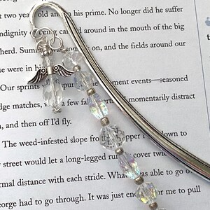 Angel Book Hook ~ Angel and Crystal Beaded Bookmark ~ Beads and Angel ...