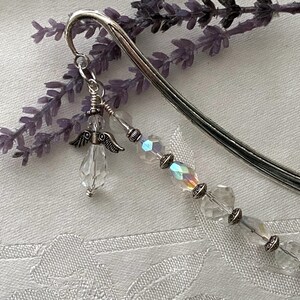 Angel Book Hook Angel and Crystal Beaded Bookmark Beads - Etsy