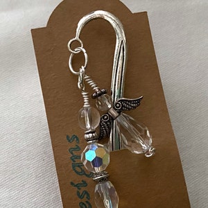 Angel Book Hook Angel and Crystal Beaded Bookmark Beads - Etsy