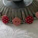 Handmade Button Bracelet Wooden Button Jewelry Painted Wooden Buttons ...