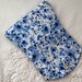 Blue Flowers Mini Wallet Hand Sewn Small Wallet Use for Small Purse ...