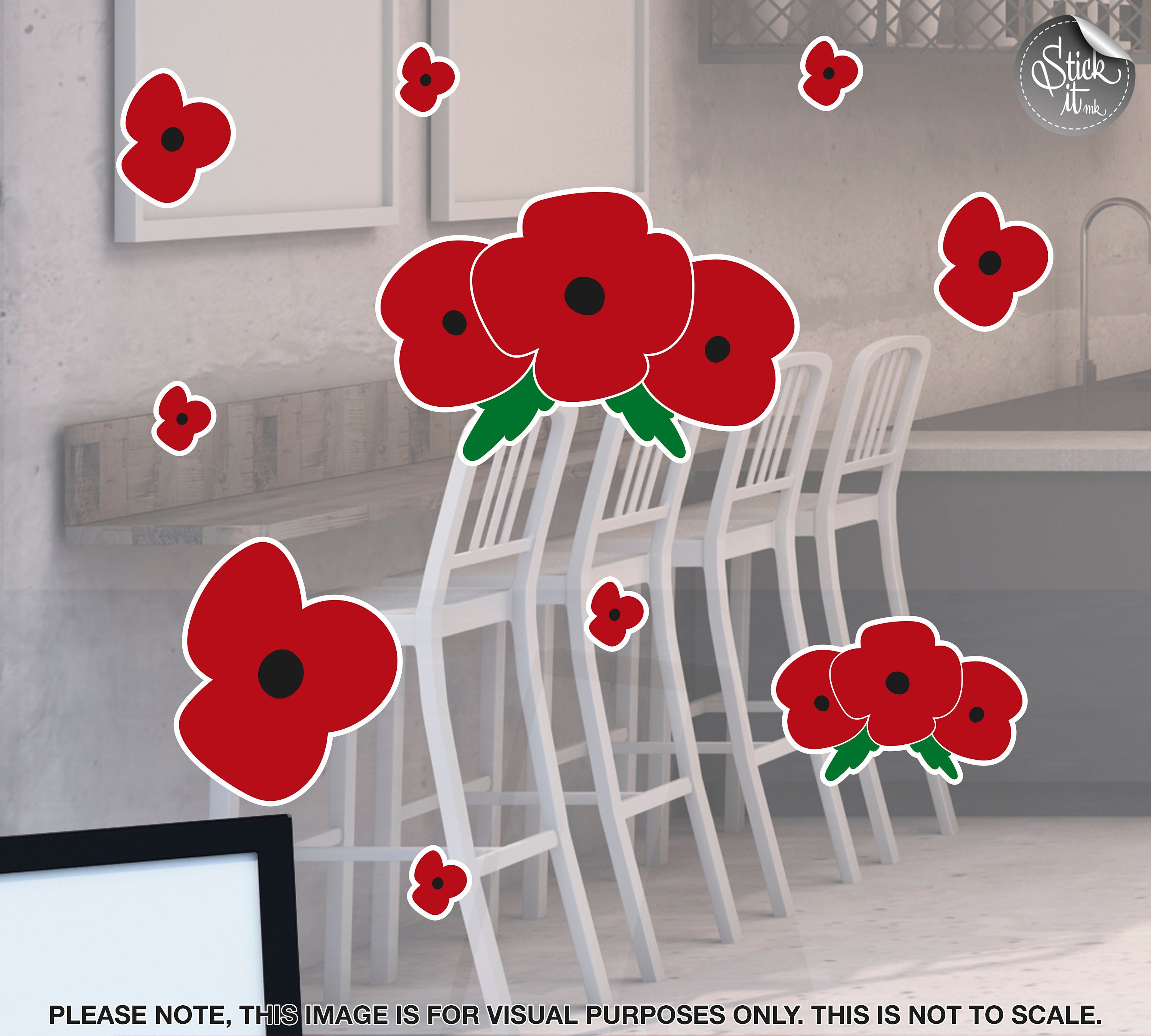 Vinyl Window Poppies Window Decals LEST WE Forget-window - Etsy UK