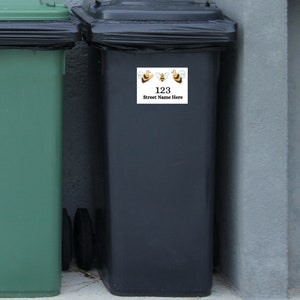 4 X Personalised Wheelie Bin Vinyl Stickers Garden Fun Bin - Etsy