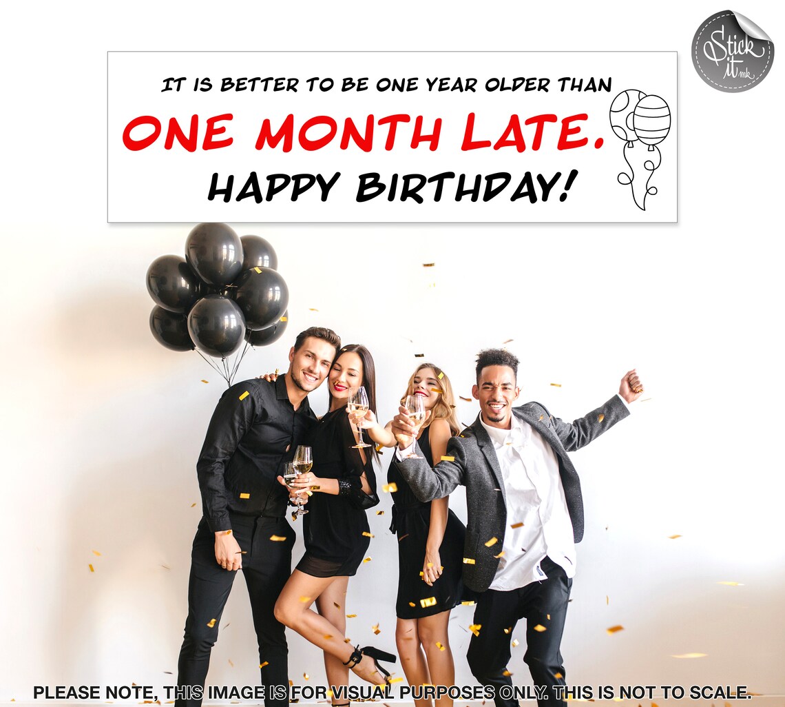 Happy Birthday PVC Banner Funny Party joke Banner | Etsy