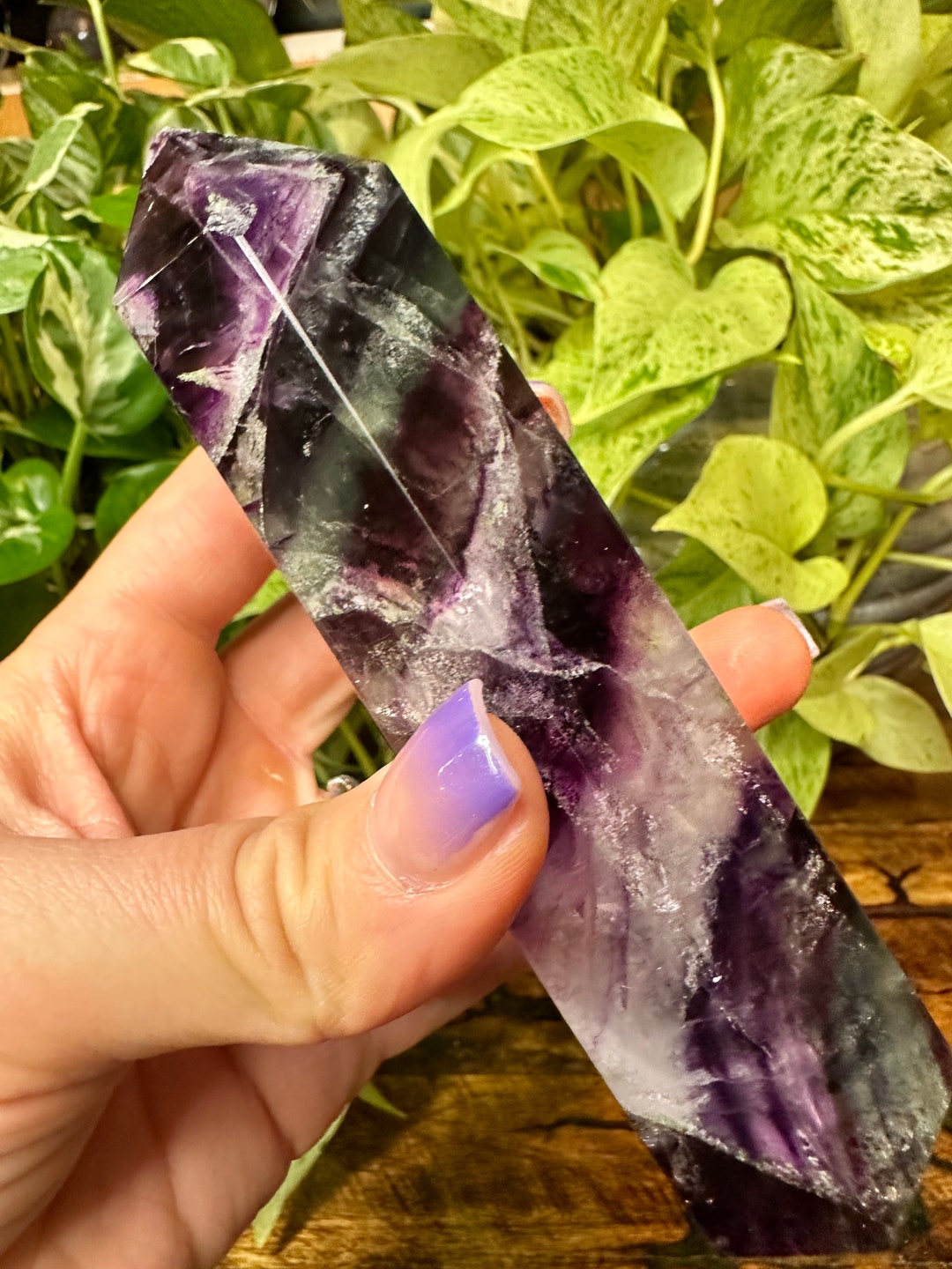 Double Terminated Rainbow Fluorite Crystal Powerful Stone Psychic ...