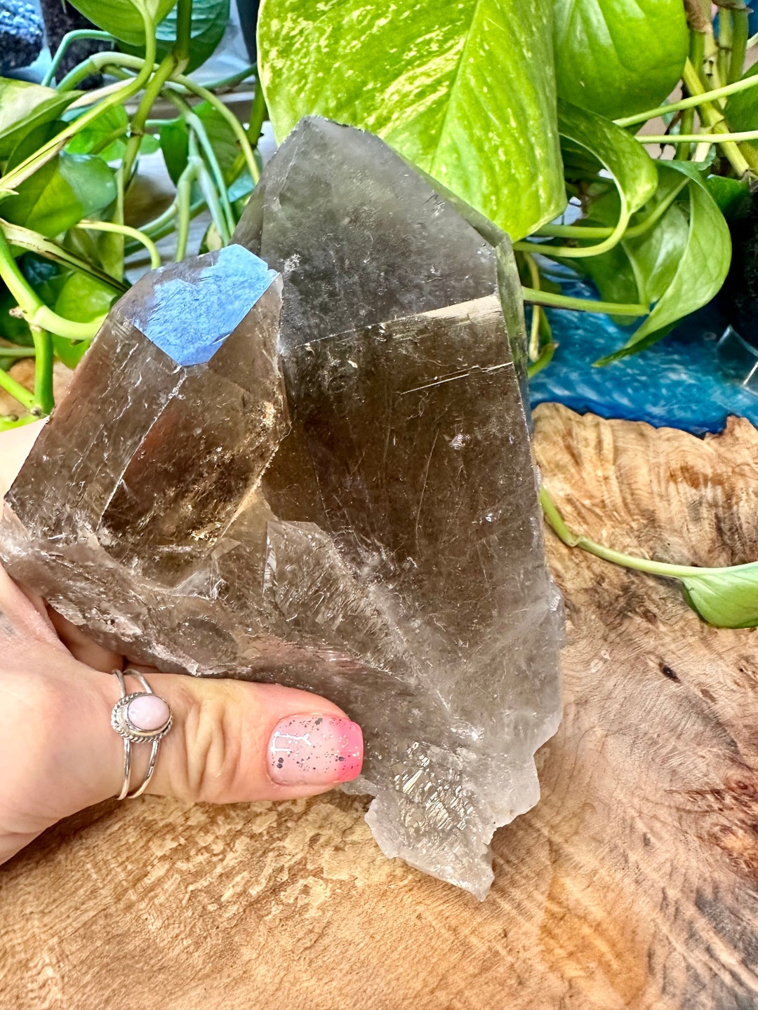 Double Terminated Lumarian Smoky Quartz Grounding Protective Powerful ...