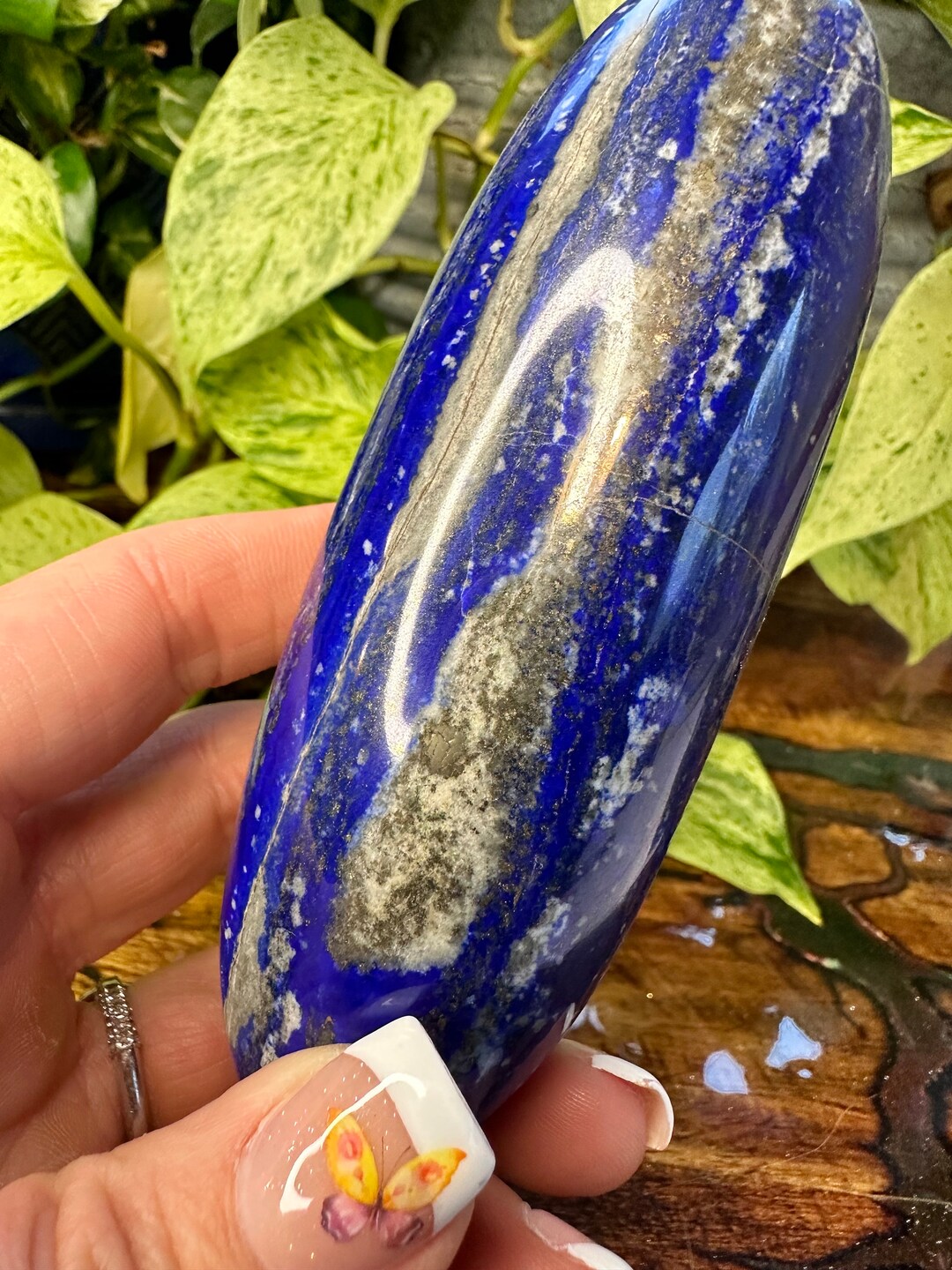 Lapis Lazuli Magical Stone 3rd Eye Intuition Communication Pyramid & Reiki Fire Charged and ...