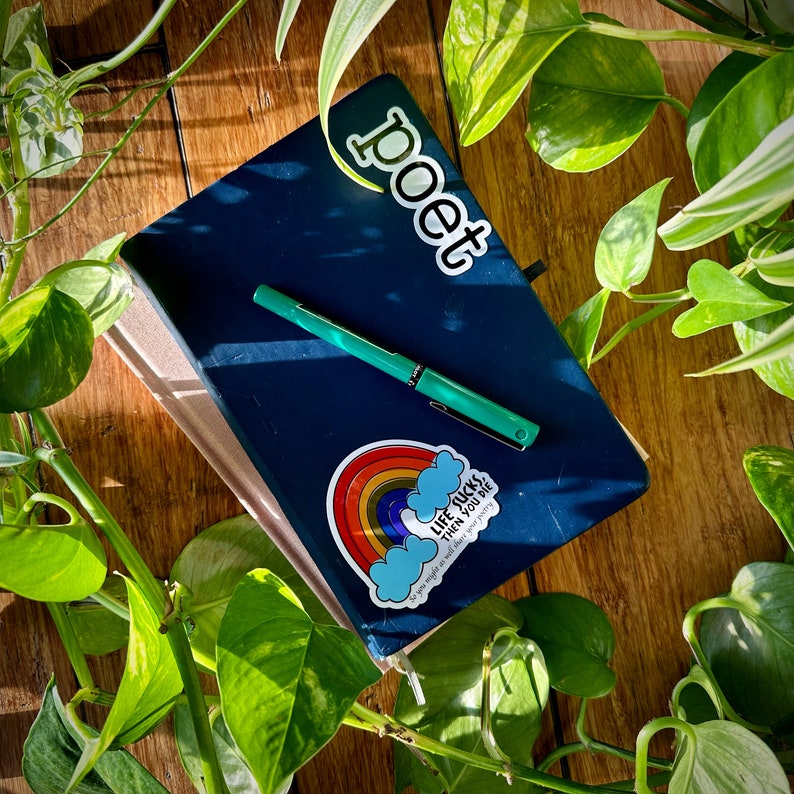 Poet Sticker - Vinyl Sticker - Laptop Decal - Etsy