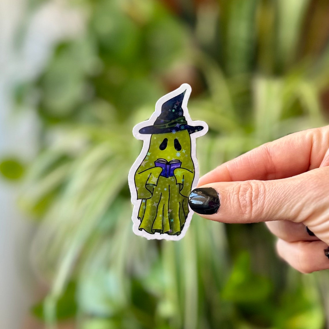 Spooky Sparkly Spirits Ghost Halloween Sticker - Etsy
