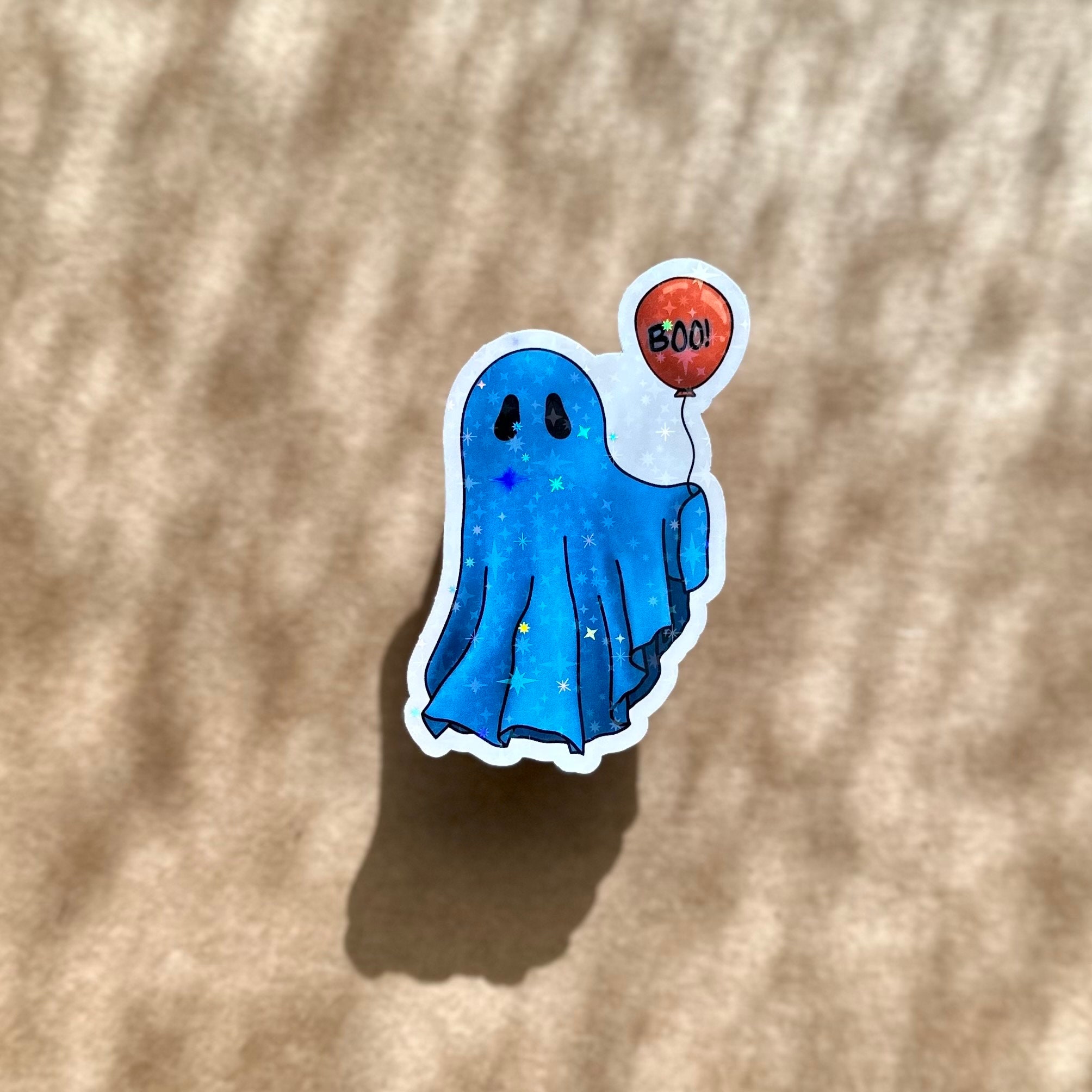 Spooky Sparkly Spirits Ghost Halloween Sticker - Etsy
