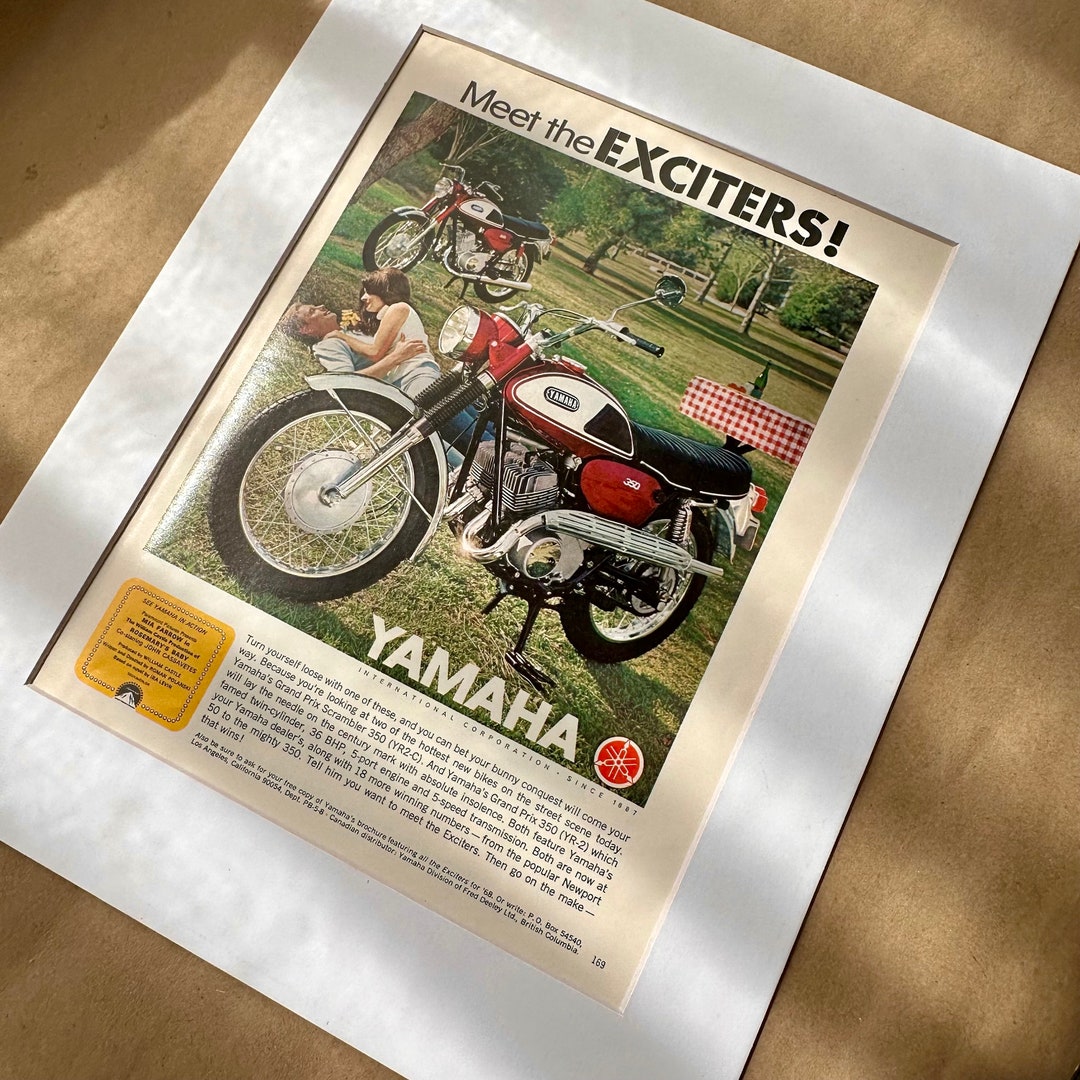 1968 Yamaha Vintage Advertisements - Original Magazine Ad - Etsy