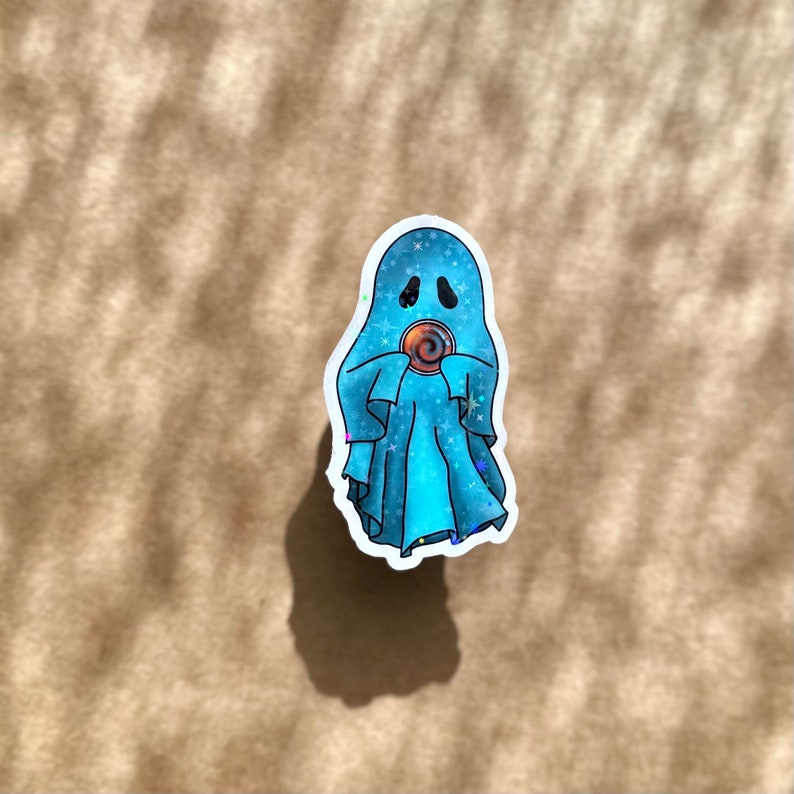 Spooky Sparkly Spirits Ghost Halloween Sticker - Etsy