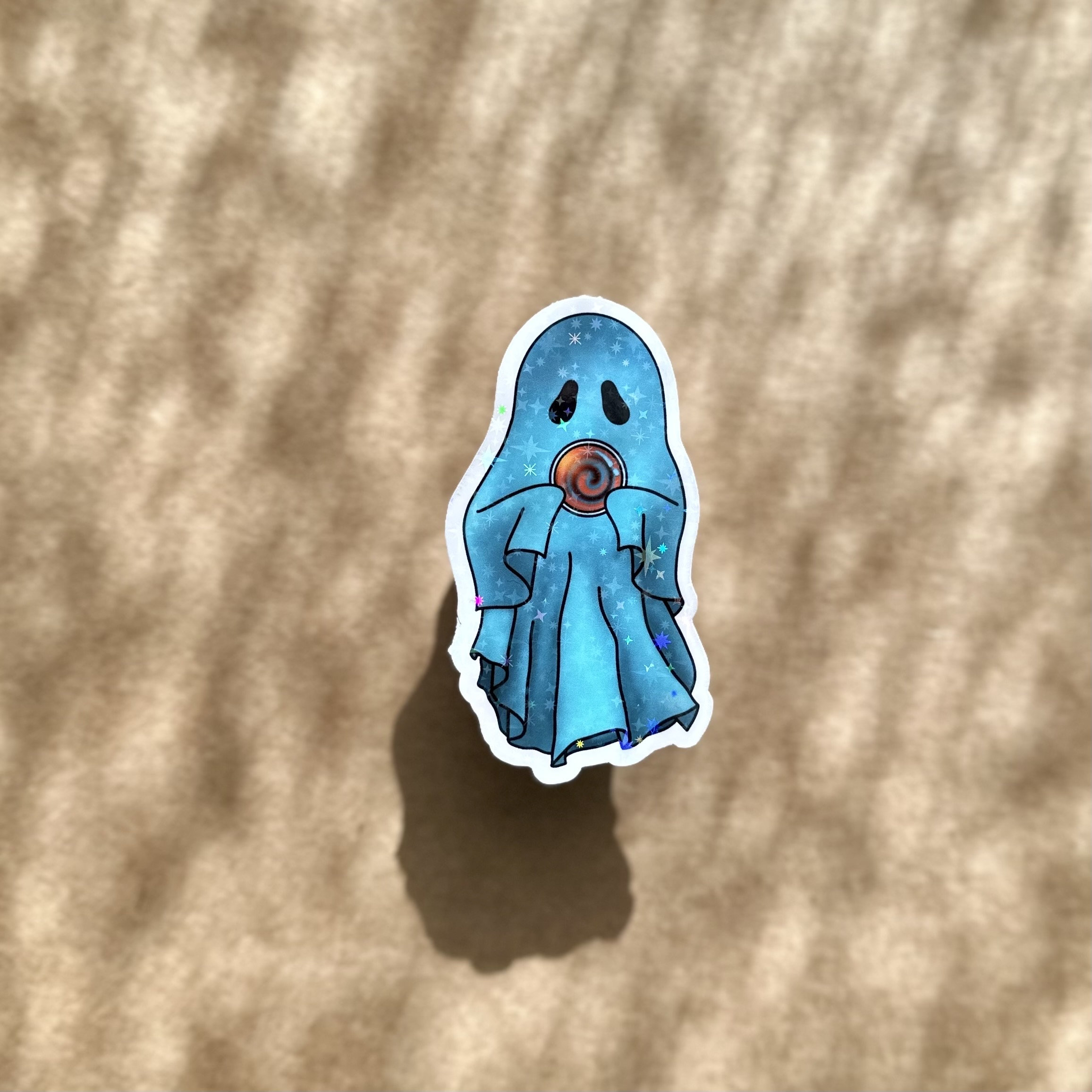 Spooky Sparkly Spirits Ghost Halloween Sticker - Etsy