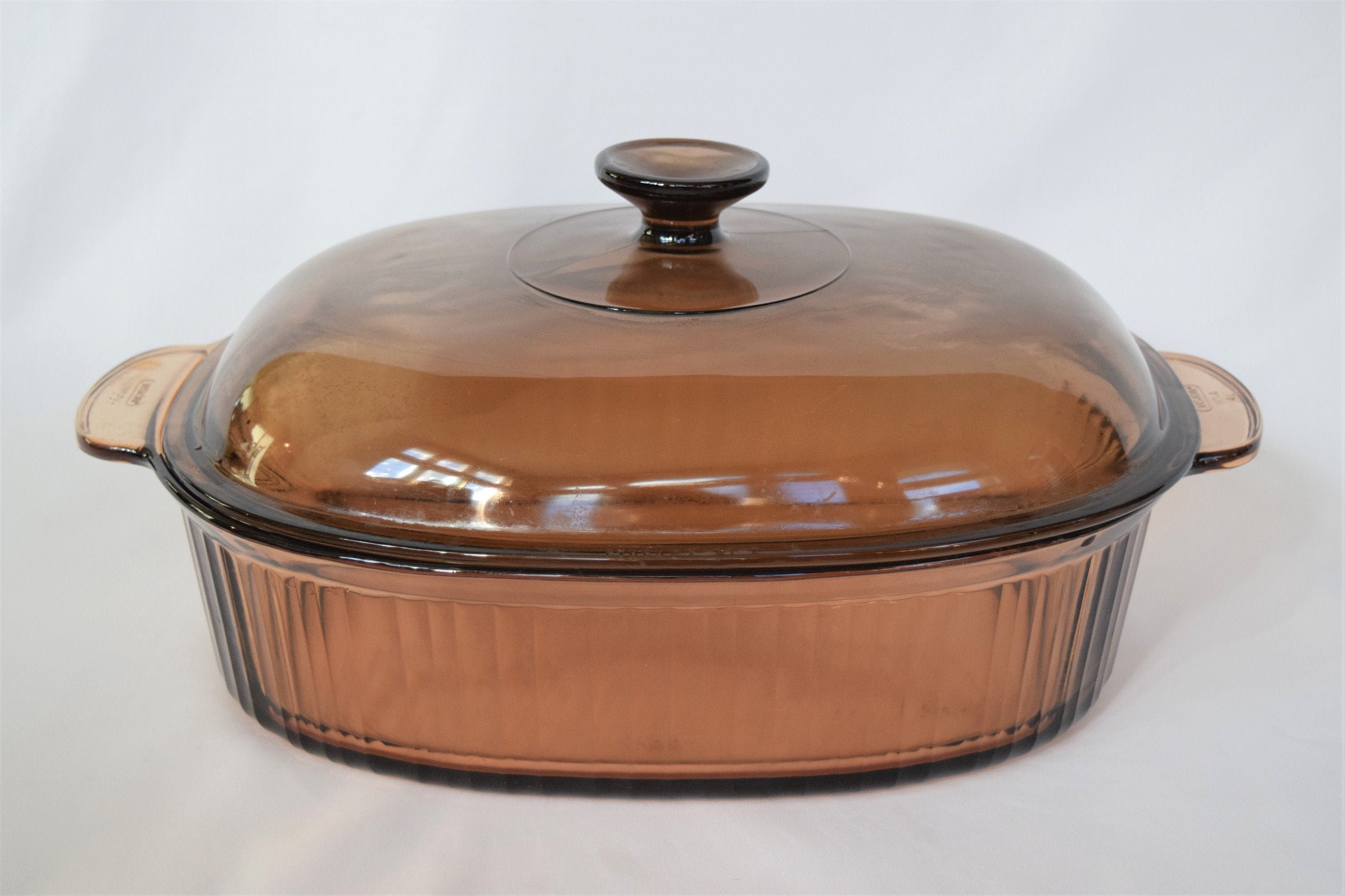 Kitchen & Dining Corning Vision Glass Oval Amber Brown V-14-B/Bake ...