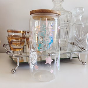 Holographic Disco Ball Glass Can Cup | Bridesmaid Bachelorette Gift ...