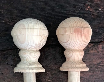 Large Wood Finials | Etsy
