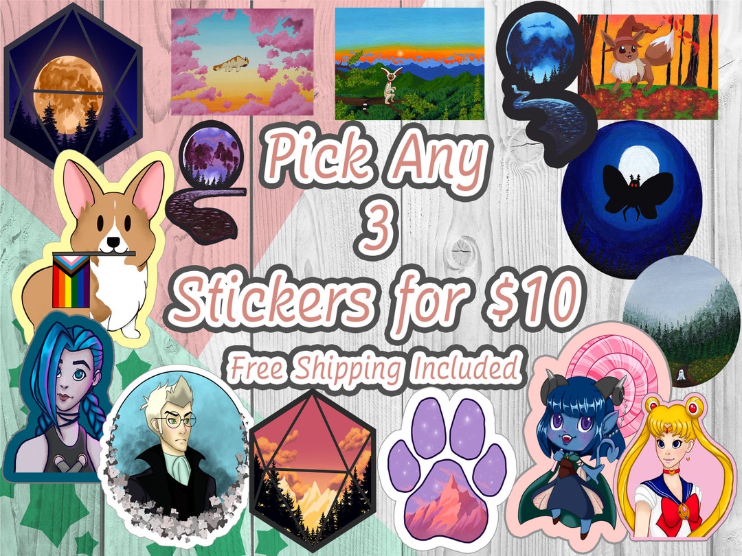 Sticker Set / Pick Any 3 Stickers for 10.00 - Etsy