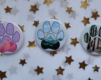 Dog Paw Buttons - Etsy