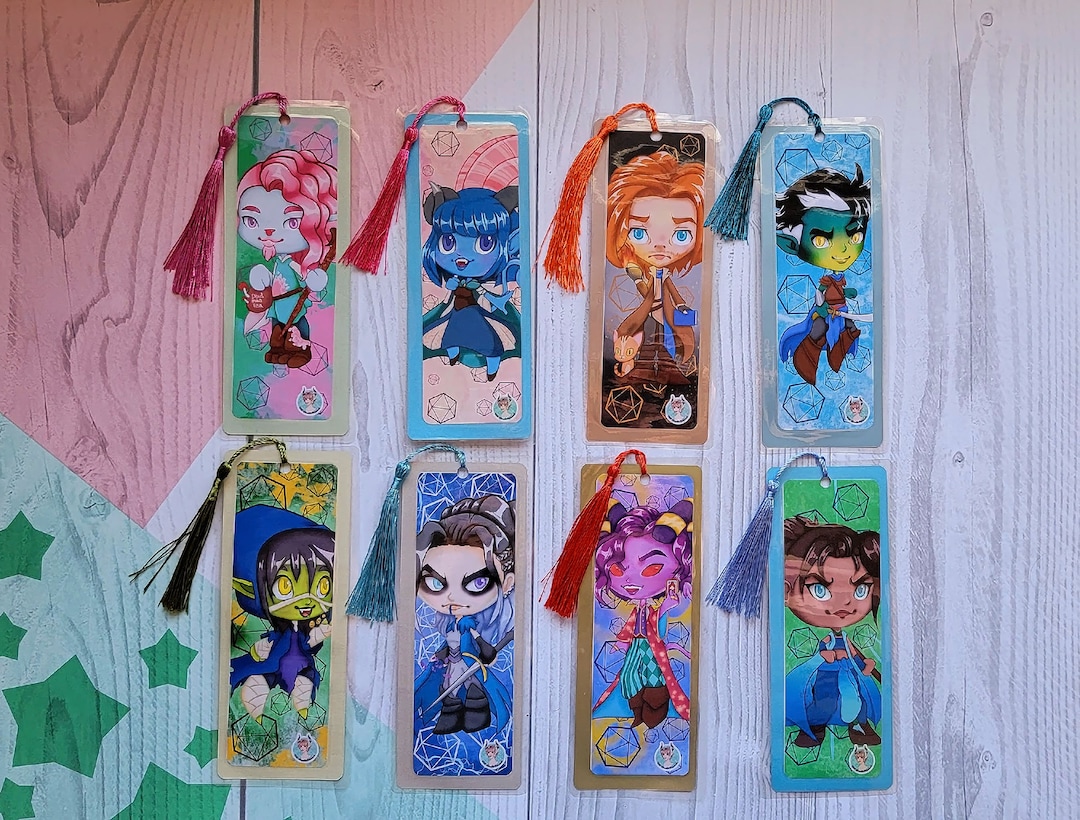 Critical Role Bookmarks: MN Chibi Edition - Etsy