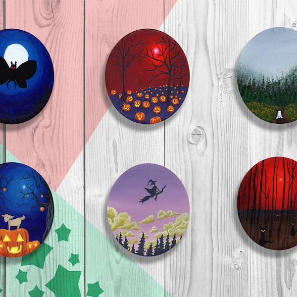 Spooky Buttons - Etsy