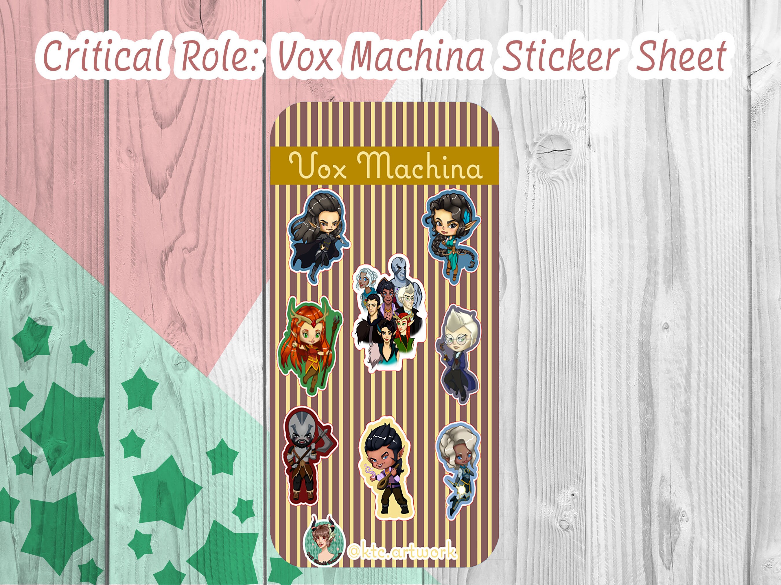 Critical Role Sticker Sheets - Etsy