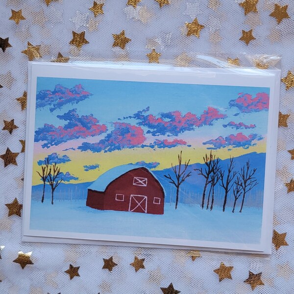 Red Barn - Etsy