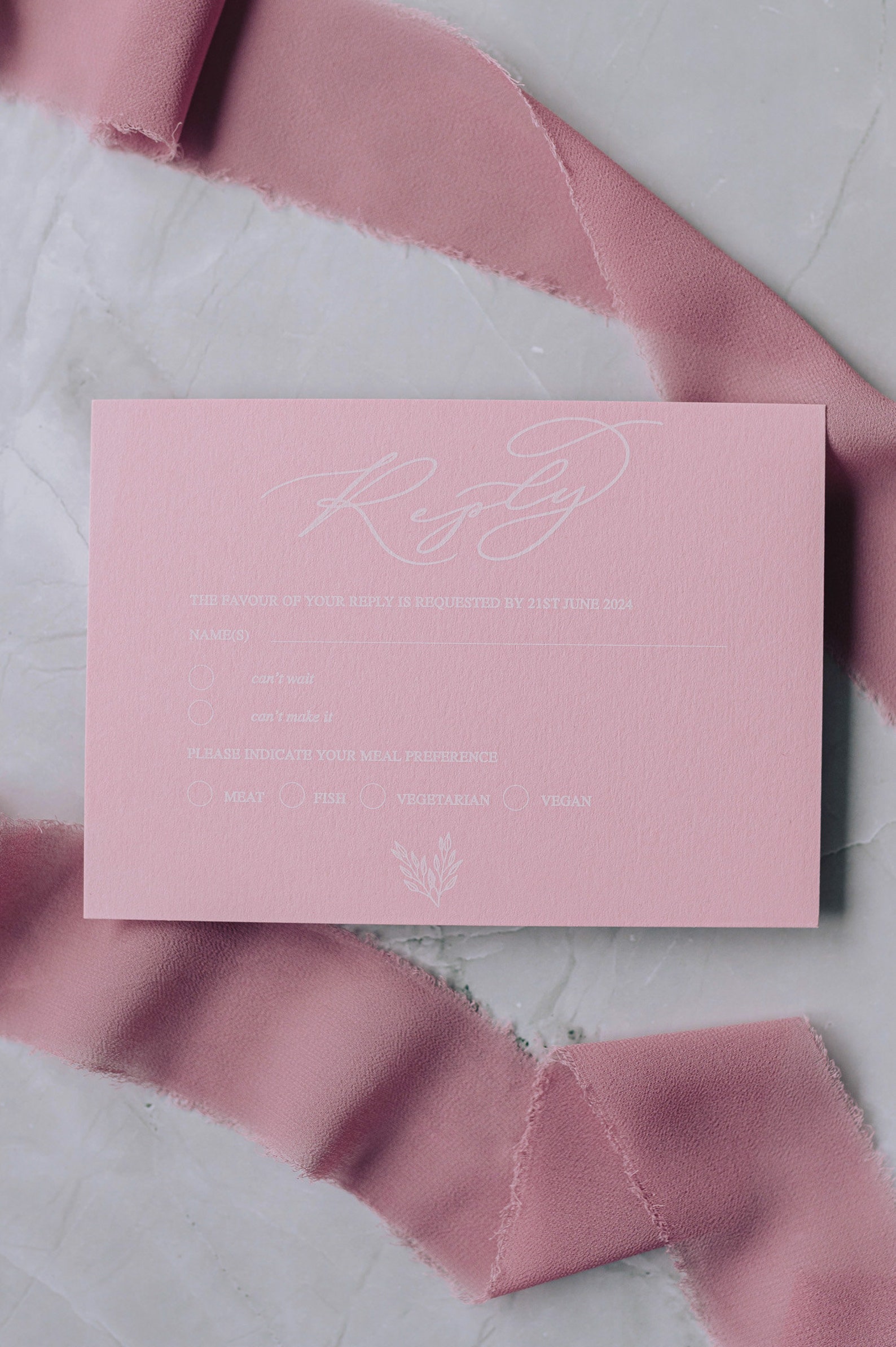 Pastel Pink & Purple Wedding Invitation Card - Etsy