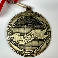 Perfect Attendance School Award Certificate, Personalized Certificate ...