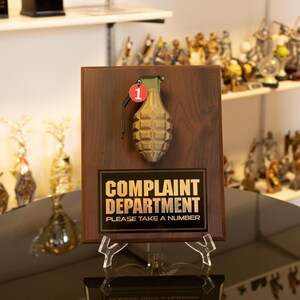 Gag Gift for the Office | Complaint Department Funny Co-worker Buddy ...