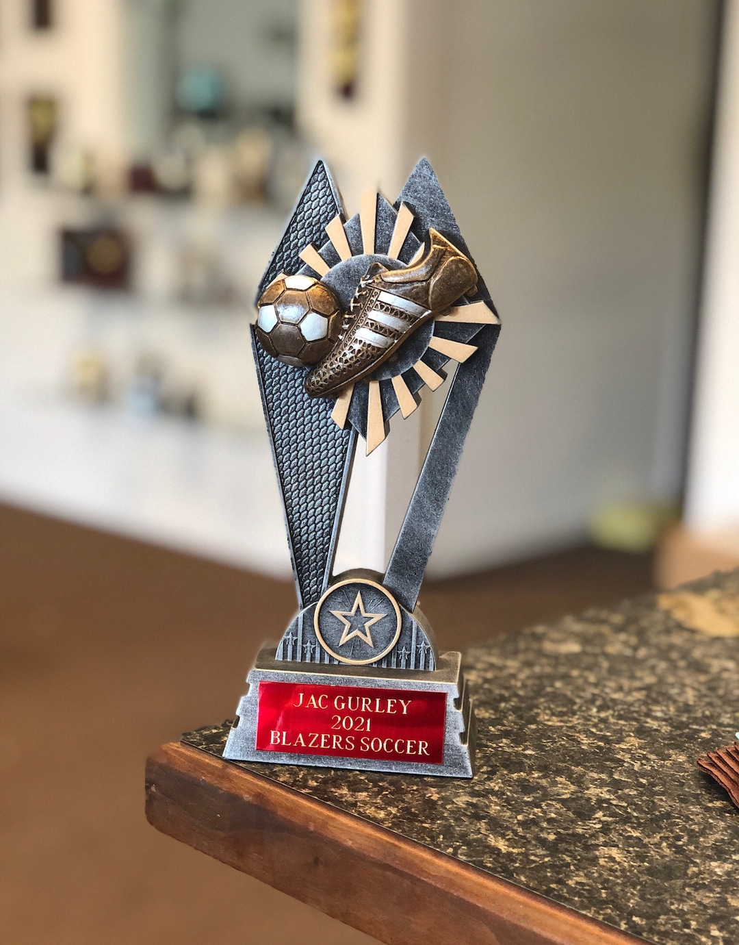 Soccer Trophy | Custom Award | Youth Soccer - Etsy