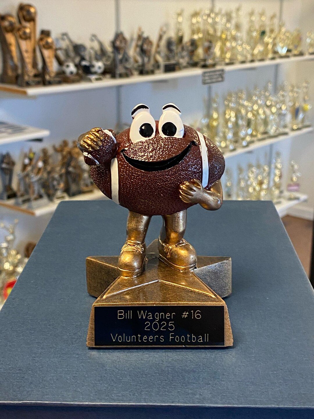 Football Trophy | Little Buddy | Resin |custom Award | Youth Football ...